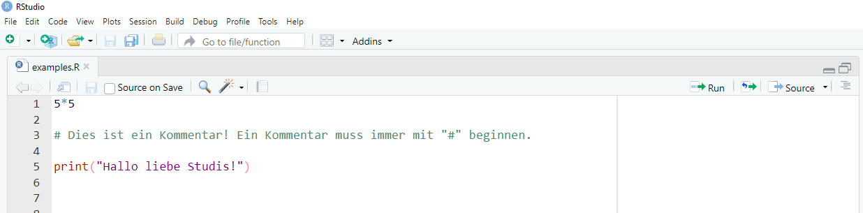 R & RStudio Grundlagen